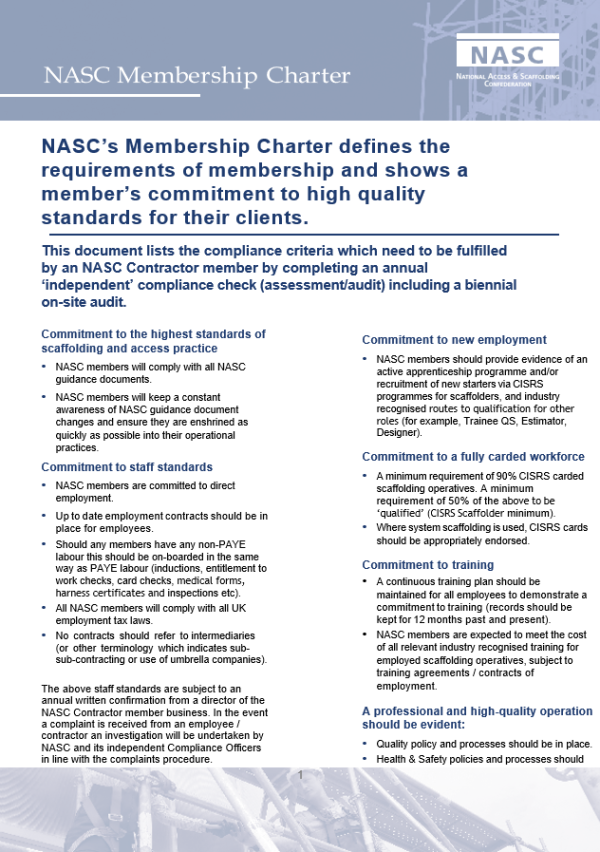NASC - National Access & Scaffolding Confederation